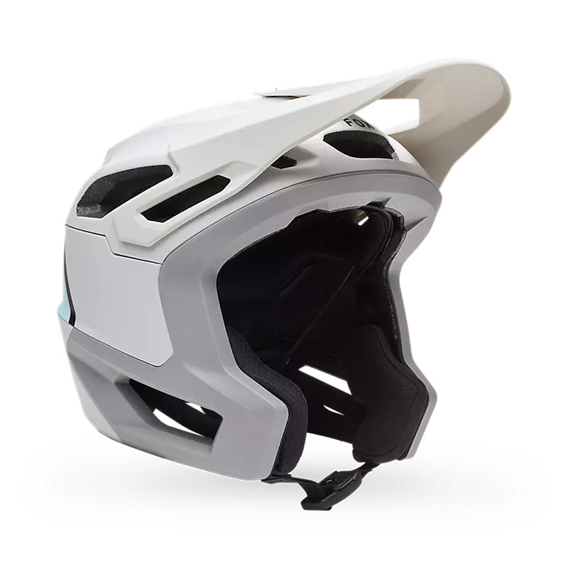 Fox Racing Dropframe Pro Grid Helmet (Light Grey)